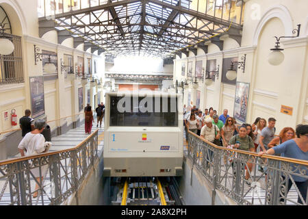 Funicular to Vomero Naples Italy Stock Photo - Alamy