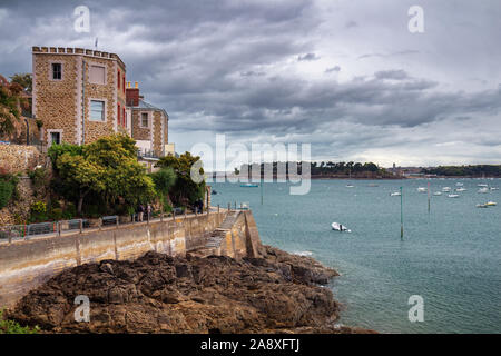 The magnificent old city of Dinard. Concept of Europe travel ...