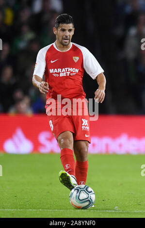 Manuel Agudo Nolito of Sevilla FC and Kevin Vazquez of RC Celta during ...