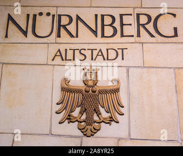 The Nuremberg coat of arms at the historic Old Town Hall,the Wolff ...