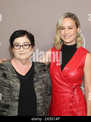 (L-R) Eva Ansley and Brie Larson at the Variety's 2019 Power Of Women ...