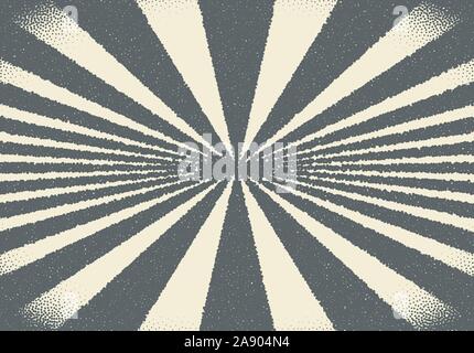Abstract sun rays with dotwork retro or tattoo style Stock Vector Image ...