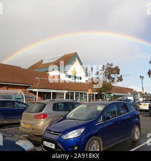 family shopping outside Morrisons supermarket store Anniesland Glasgow ...