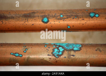 Copper central heating pipes Stock Photo: 19948620 - Alamy