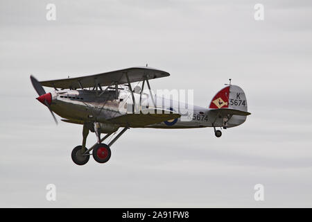 Hawker 'Fury' - RAF biplane fighter aircraft Stock Photo - Alamy
