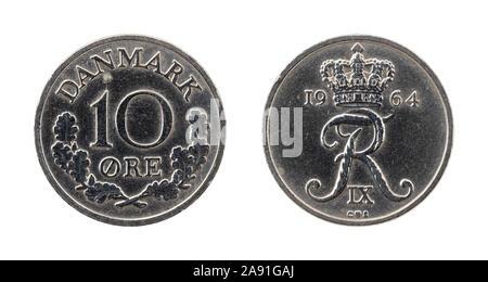 10 Øre Coin from Denmark Stock Photo - Alamy