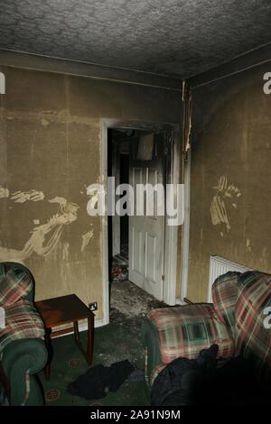 fire damage living room, House fire Stock Photo - Alamy