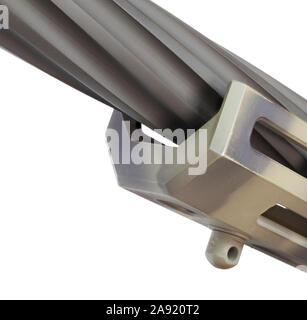 gun floating, rifle on white Stock Photo - Alamy
