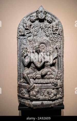 Uma Maheshvara ( Shiva and Parvati with their respective vehicle, the ...
