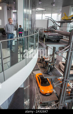 Germany, Bavaria, Ingolstadt, Audi car company museum, interior, 1955 ...