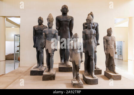 Statues Of Nubian Pharaohs In Kerma Museum, Sudan Stock Photo - Alamy