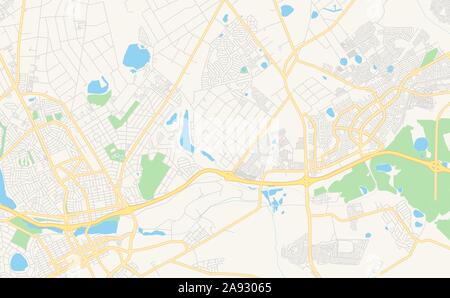 Urban vector city map of Benoni , South Africa Stock Vector Image & Art ...