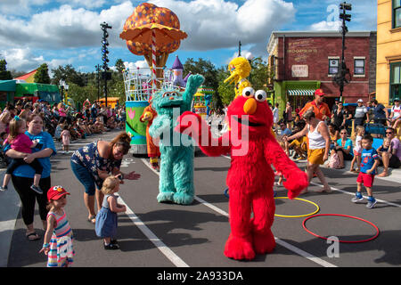 SESAME STREET, Big Bird dancing with Native American Crow Indian tribe ...
