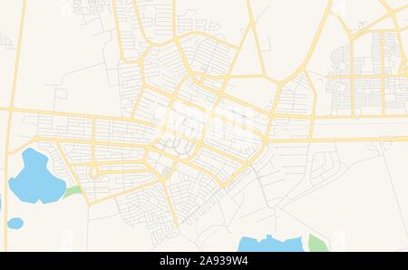 Urban vector city map of Welkom, South Africa Stock Vector Image & Art ...