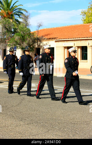 Caucasian male Tucson Police officer in his dress uniform at an event ...