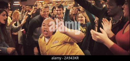 Matthew Noszka, from left, Kiernan Shipka and Jacob Batalon attends the ...