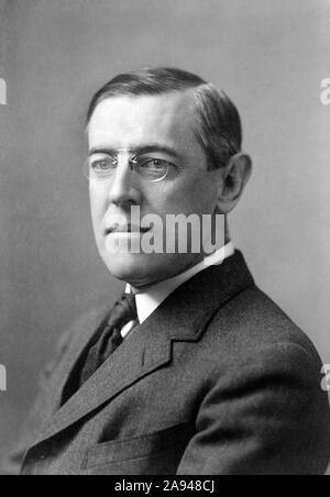 Princeton University President Woodrow Wilson Standing next to his ...