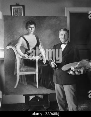 Woodrow Wilson and his wife Edith Wilson Stock Photo - Alamy