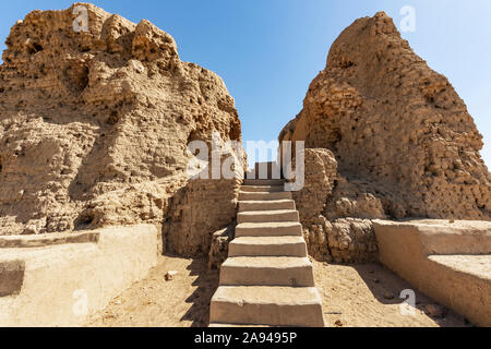 Western Deffufa, a mudbrick temple where ceremonies were performed on ...