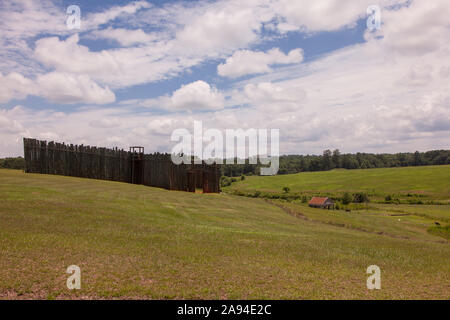 The grounds of Andersonville National Historic Site in Georgia Stock ...