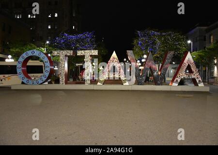 The iconic Ottawa sign near Byward Market, Ottawa, Ontario, Canada ...
