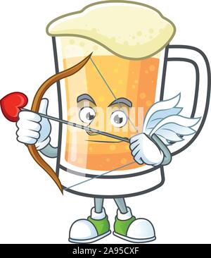 Cartoon beer glass with the cupid character Stock Vector Image & Art ...