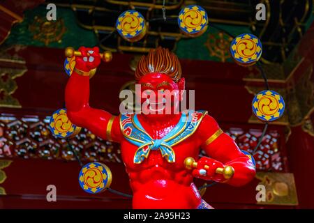 Raijin, God of Thunder, Thunder God, Guardian Figure, Shinto Deity ...