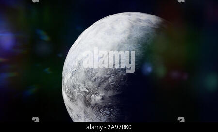 frozen alien planet, exoplanet covert in ice and snow Stock Photo - Alamy