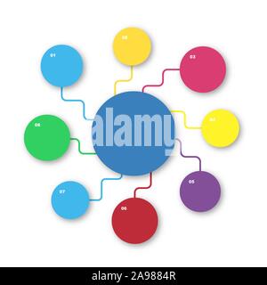 Color scheme steps. Vector Infographic elements. Business flow scheme ...