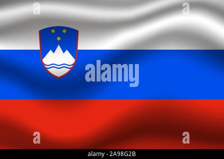 Flag of Slovenia. Slovenia flag official colors and proportion digital ...