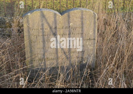 17th century grave of five Covenanters at Claremont Farm adjacent to ...