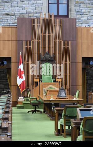 The temporary Canadian House of Commons in Parliament located in West ...