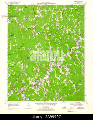 Blackey, Kentucky, map 1954, 1:24000, United States of America by ...