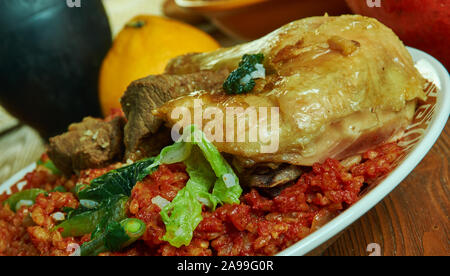 Jollof Rice, one-pot rice dish, Cameroonian national cuisine ...