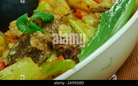 Hot pot potatoes, Cameroonian national cuisine, Traditional assorted ...