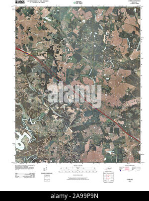 USGS TOPO Map Kentucky KY Rush 709650 1971 24000 Stock Photo - Alamy
