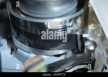 VHS video recorder tape read and write head in close up Stock Photo - Alamy