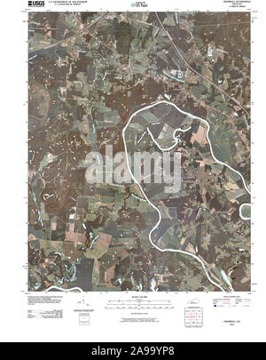 USGS TOPO Map Kentucky KY Richardson 709614 1971 24000 Stock Photo - Alamy