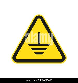 Protective earth ground symbol icon in electricity. Physics resources ...