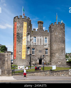 ENNISCORTHY, IRELAND, - JULY, 4, 2019: Enniscorthy town centre ...