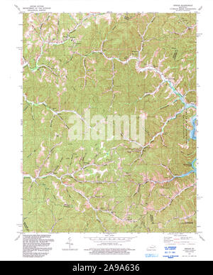 Dingus, Kentucky, map 1992, 1:24000, United States of America by ...