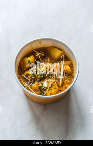 Indian Food Spicy Masaledar Aloo Gobi and Beans Tawa Sabzi Recipe ...