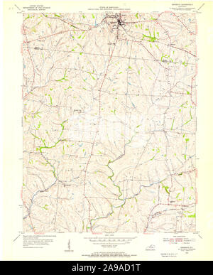 Eminence, Kentucky, map 1954, 1:24000, United States of America by ...