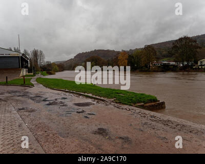 Wye Bridge, Monmouth, crossing the River Wye in Monmouthshire. Built ...