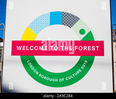Welcome to Waltham Forest sign. - Waltham Forest, United Kingdom : May ...