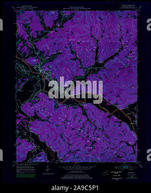 Irvine, Kentucky, map 1952, 1:24000, United States of America by ...