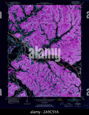 Irvine, Kentucky, map 1952, 1:24000, United States of America by ...