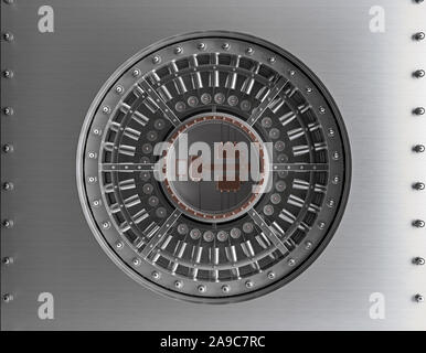 Vault door lock mechanism Stock Photo - Alamy