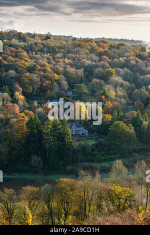 Autumn in the lower Wye valley Stock Photo - Alamy
