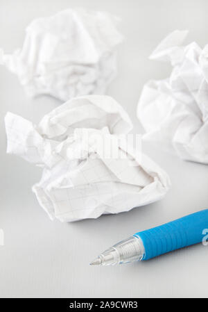 New ideas concept with crumbled paper Stock Photo - Alamy